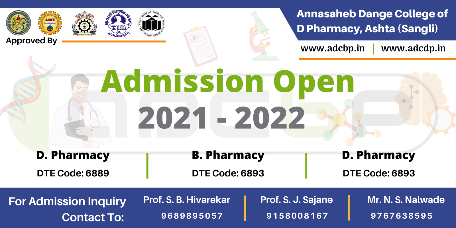 First Year D. Pharm Admission